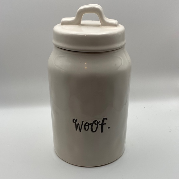 Rae Dunn | Dog | Rae Dunn White Dog Treat Jar Woof | Poshmark